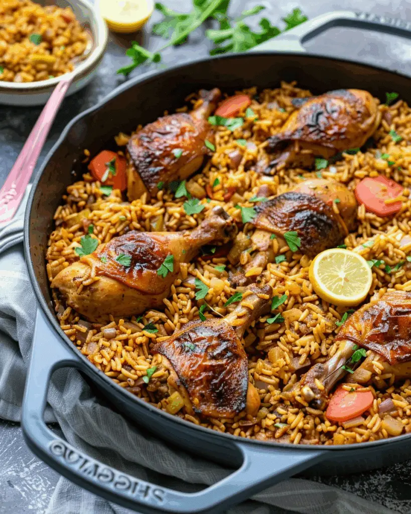 One-Pot Shawarma Chicken and Rice | Cheryl's Cooking