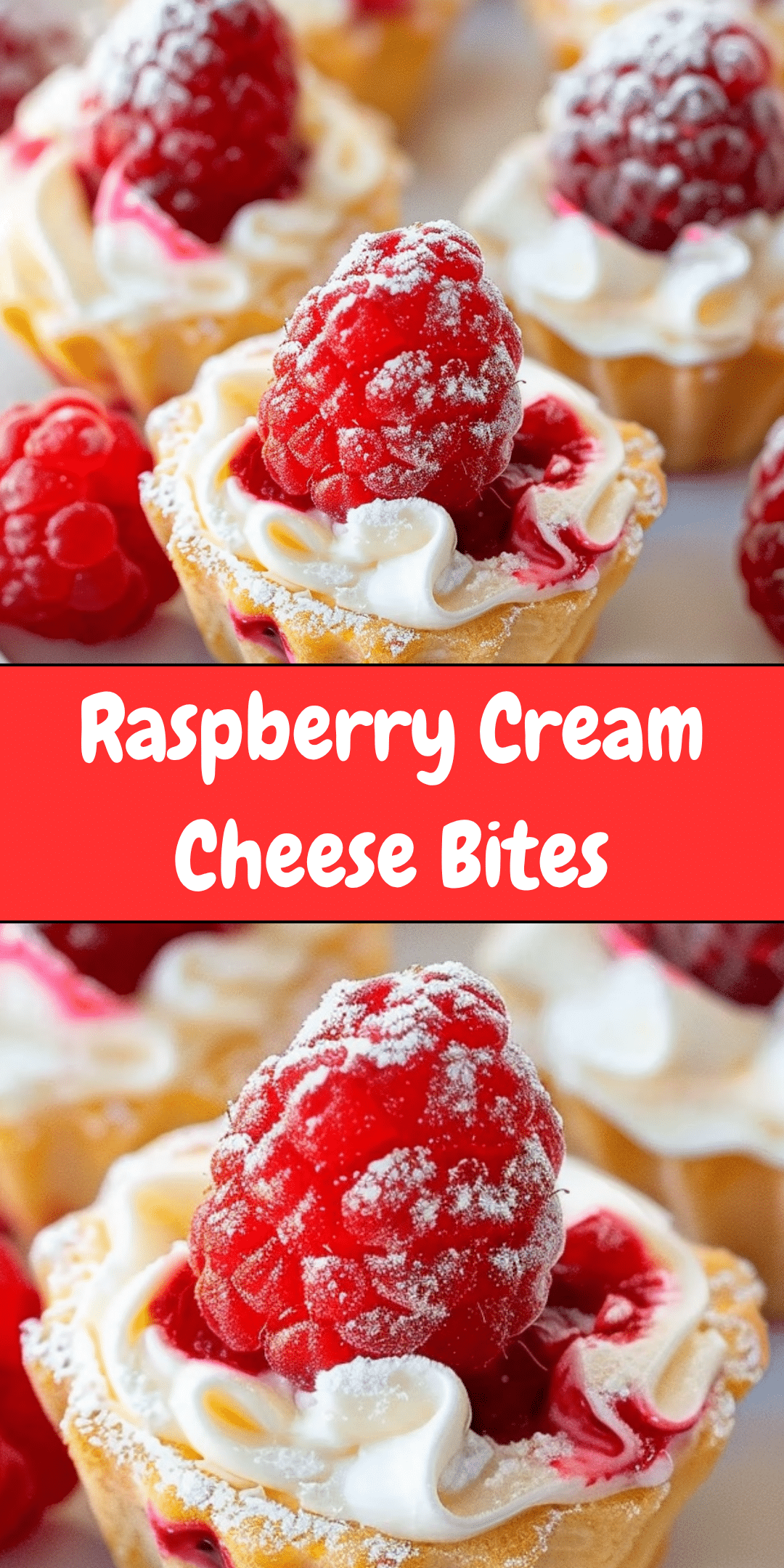 Raspberry Cream Cheese Bites | Cheryl's Cooking