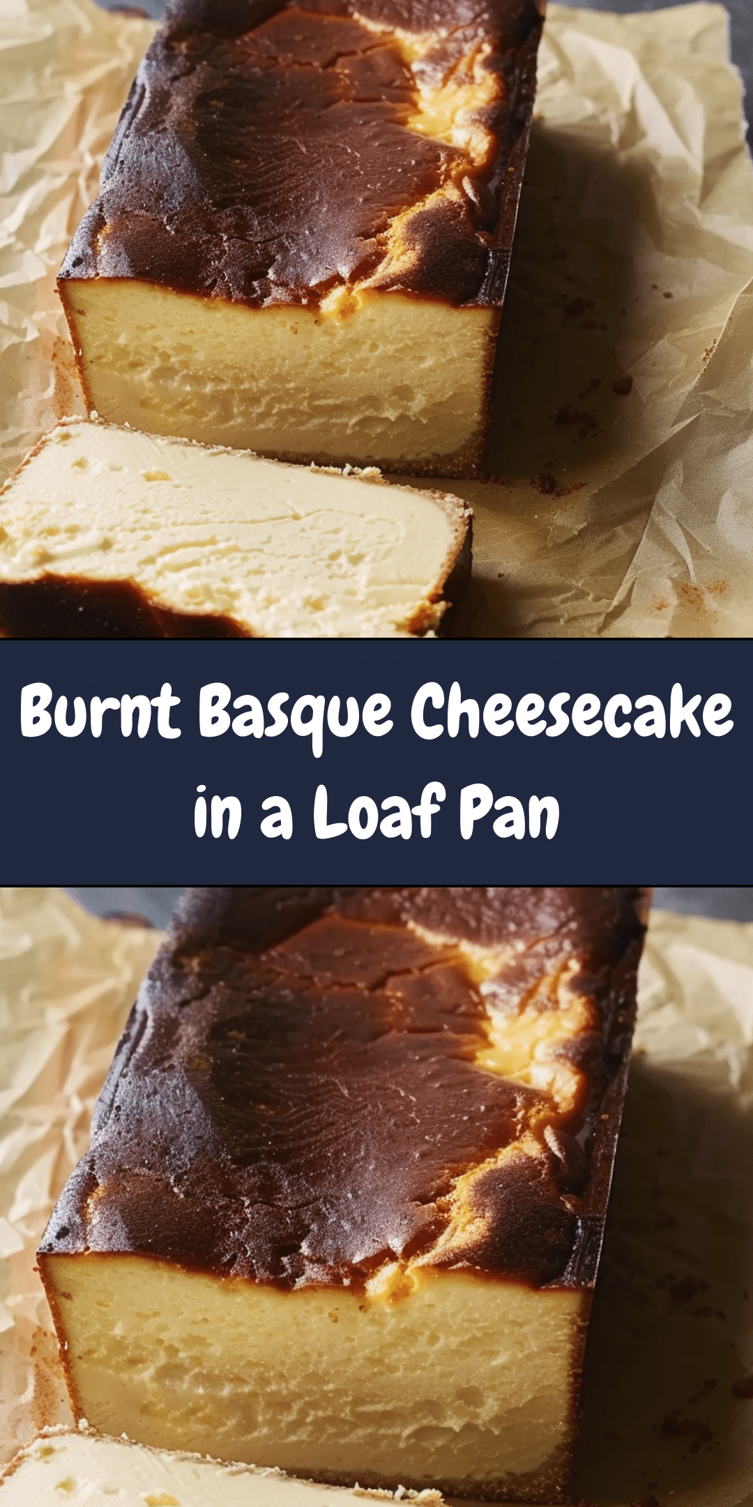 Burnt Basque Cheesecake in a Loaf Pan | Cheryl's Cooking