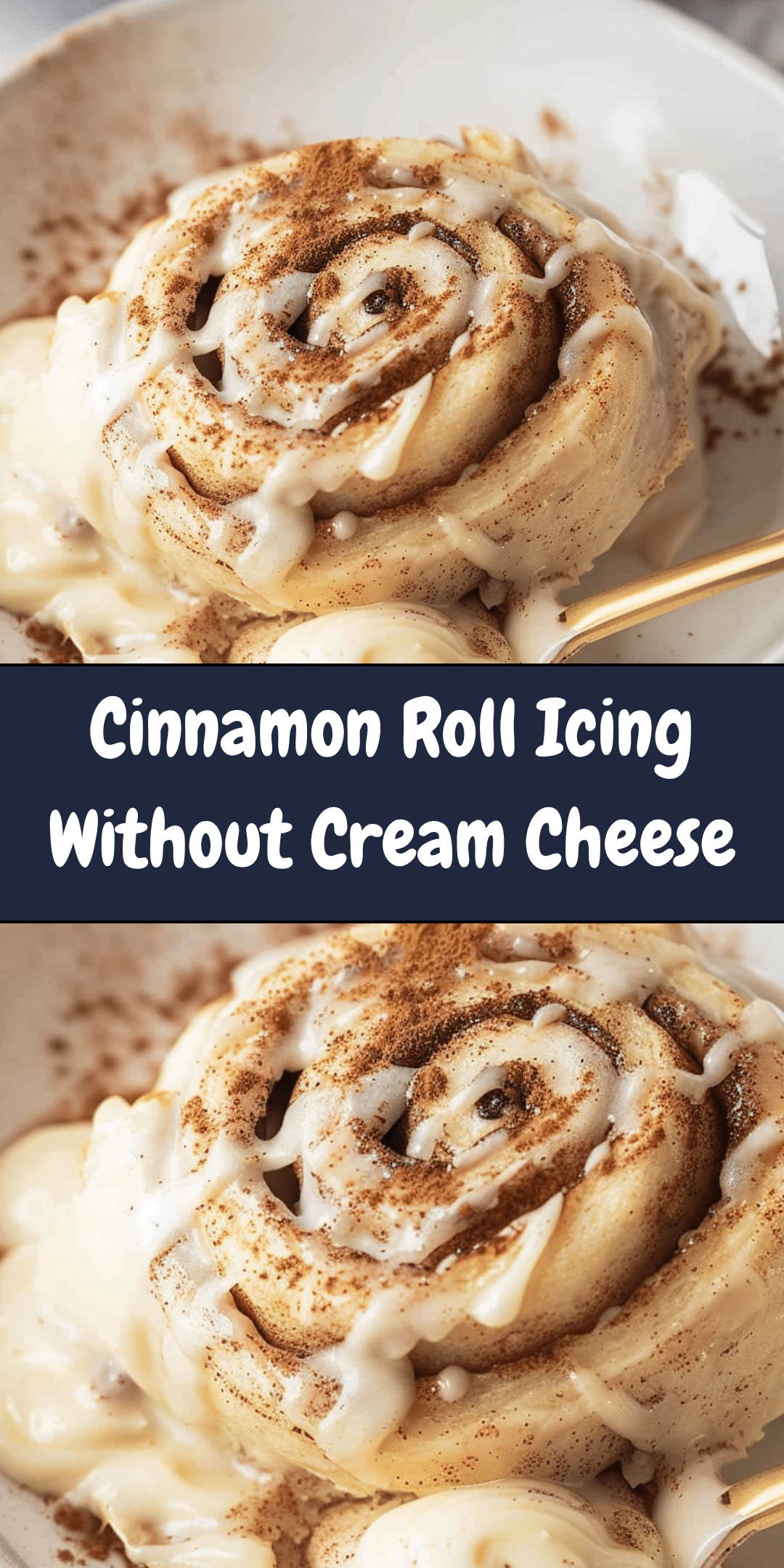 Cinnamon Roll Icing Without Cream Cheese | Cheryl's Cooking
