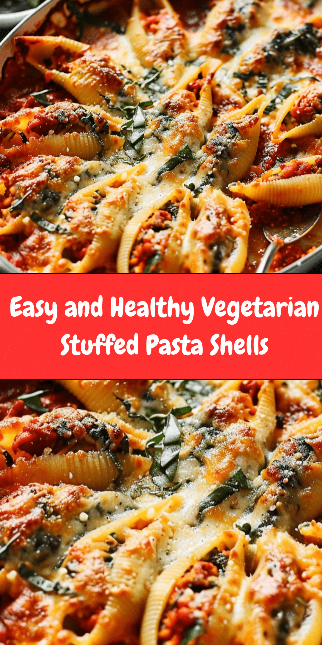Easy and Healthy Vegetarian Stuffed Pasta Shells | Cheryl's Cooking