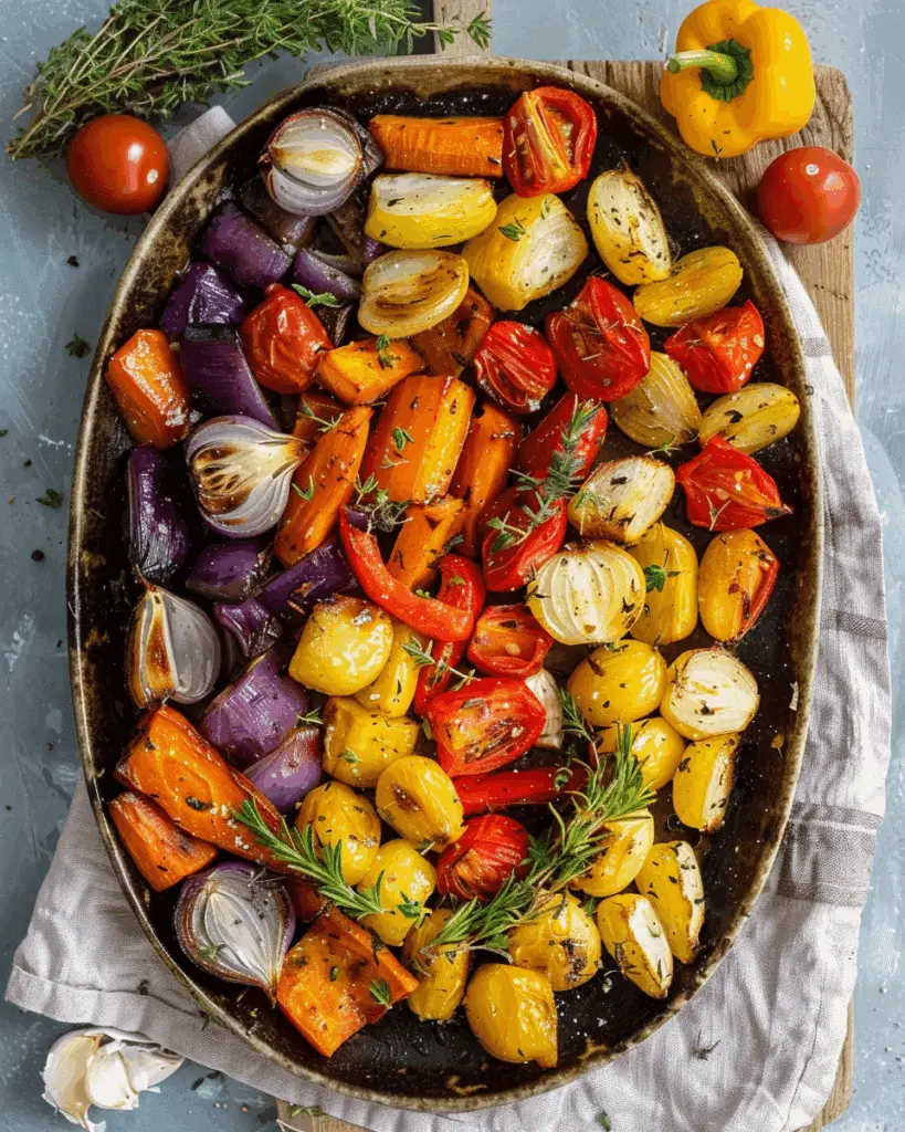Garlic Roasted Vegetables | Cheryl's Cooking