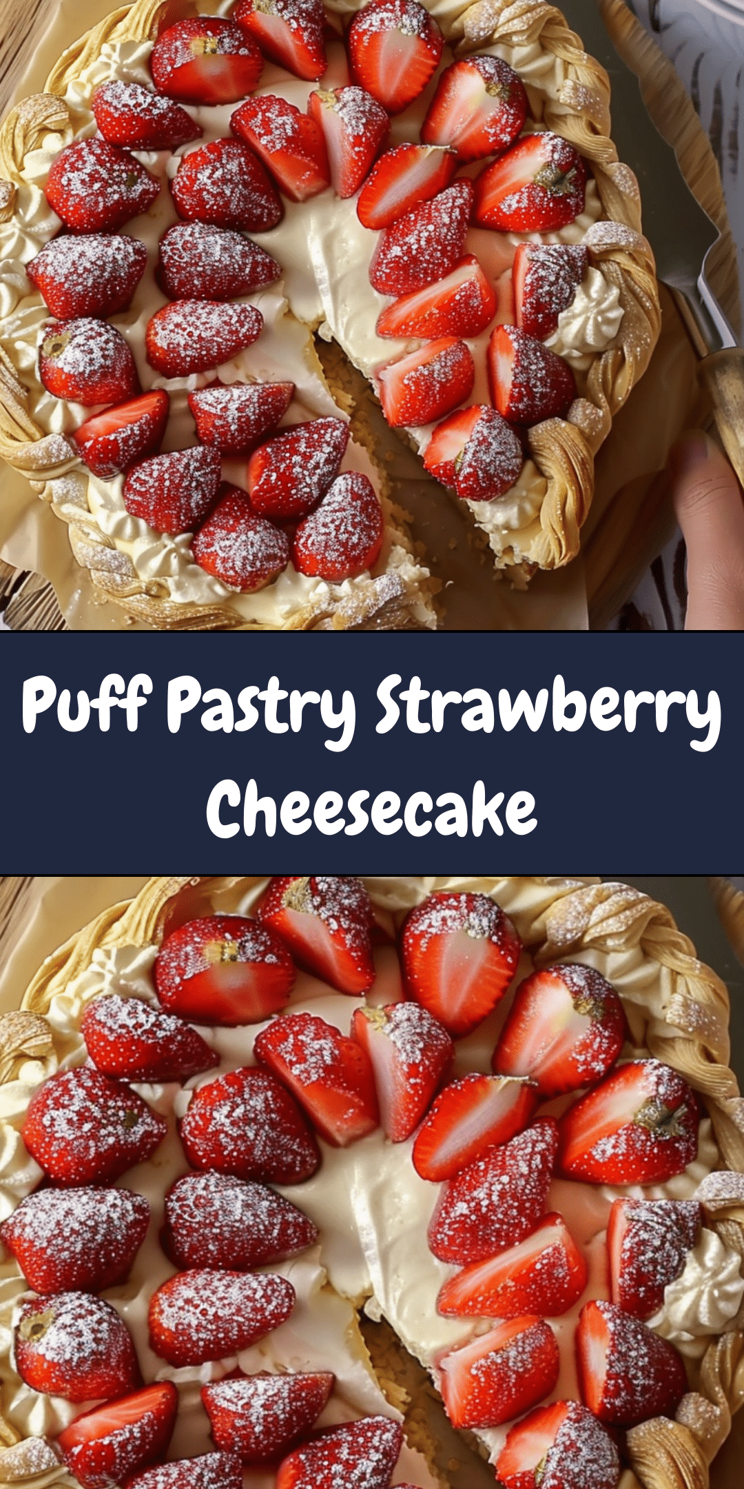 Puff Pastry Strawberry Cheesecake | Cheryl's Cooking