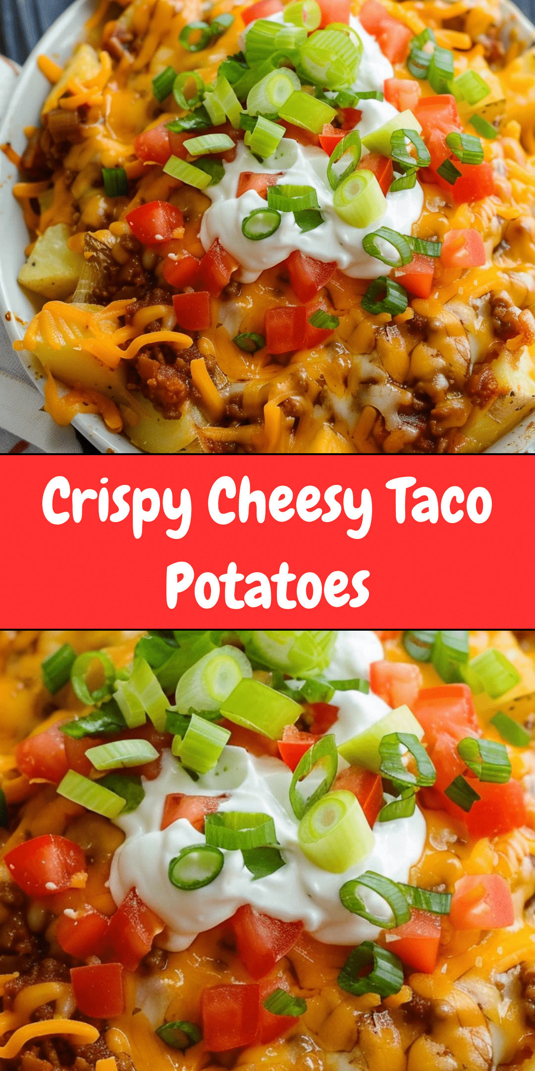 Crispy Cheesy Taco Potatoes | Cheryl's Cooking