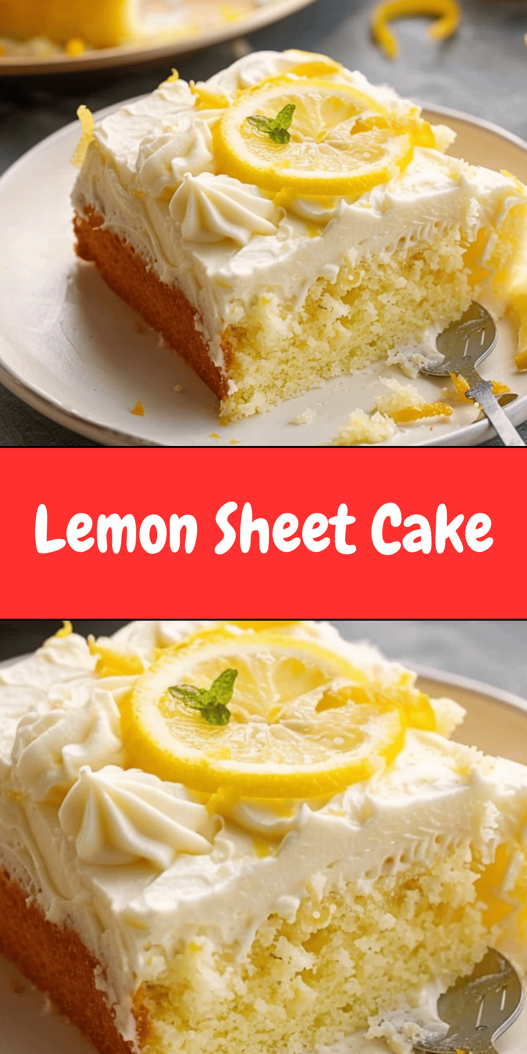 Lemon Sheet Cake | Cheryl's Cooking