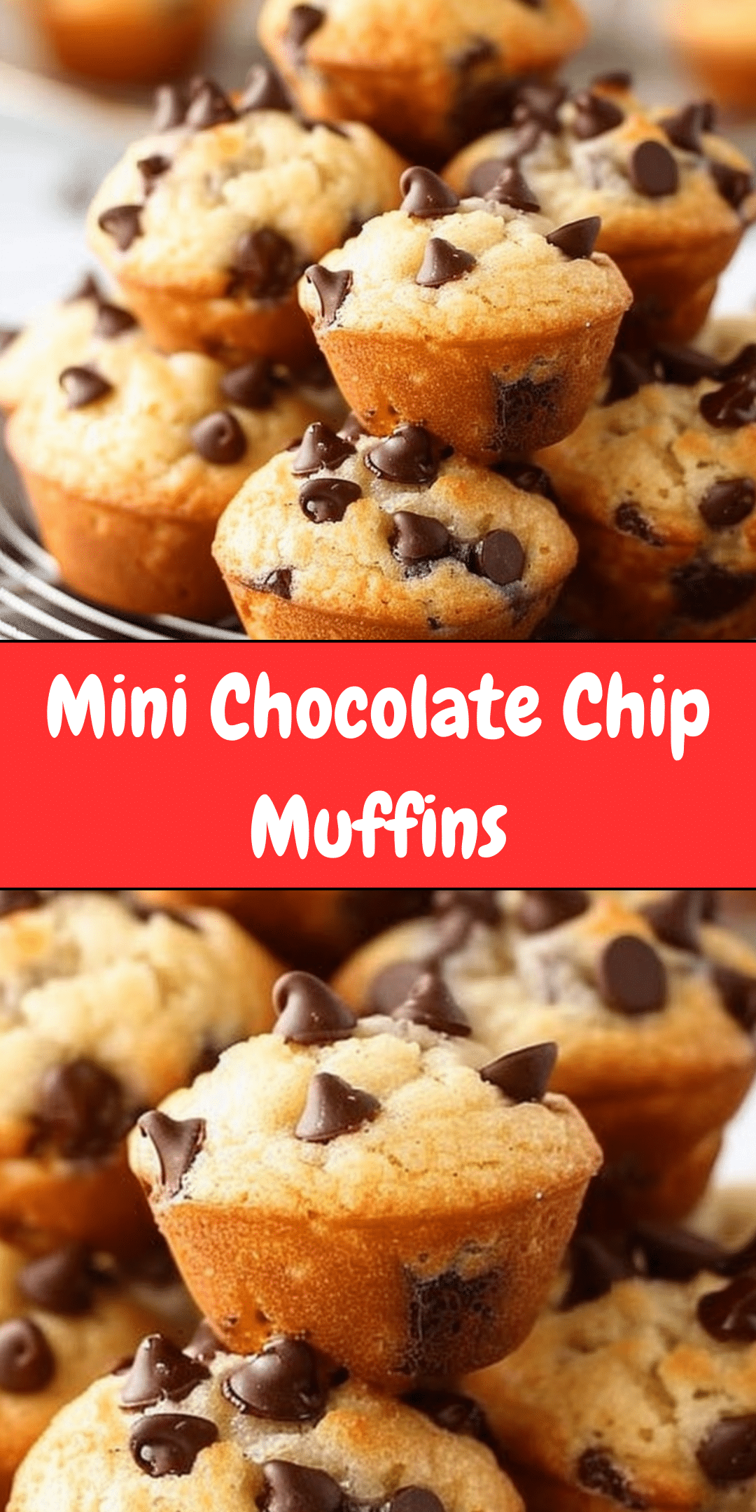Mini Chocolate Chip Muffins | Cheryl's Cooking