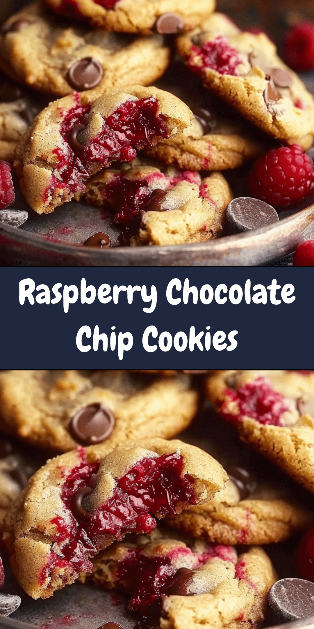 Raspberry Chocolate Chip Cookies | Cheryl's Cooking