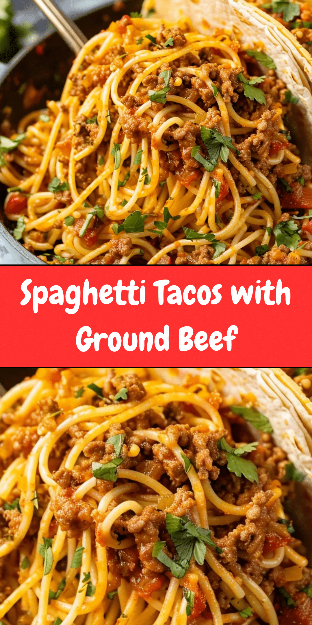 Spaghetti Tacos with Ground Beef | Cheryl's Cooking