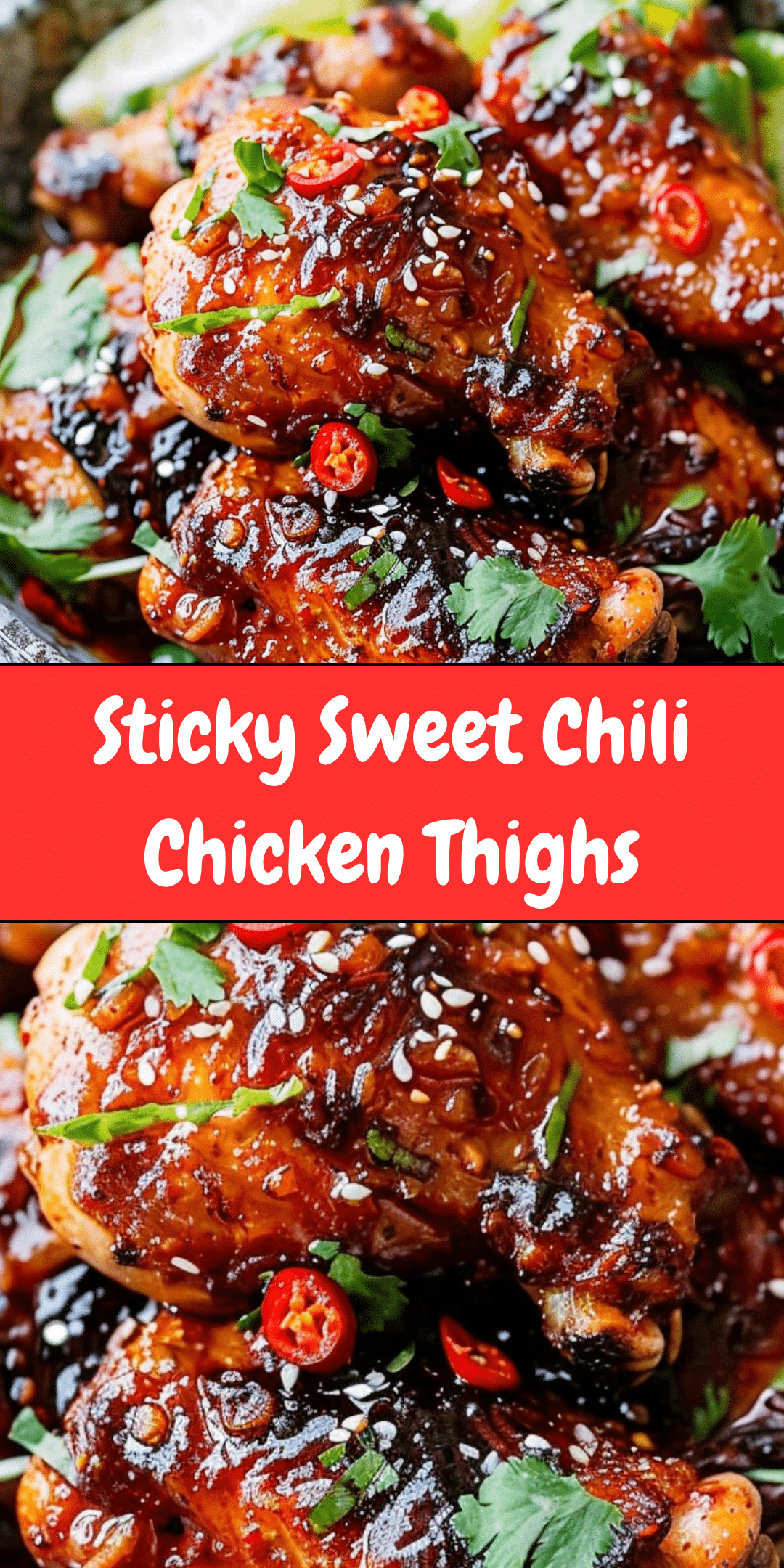 Sticky Sweet Chili Chicken Thighs | Cheryl's Cooking