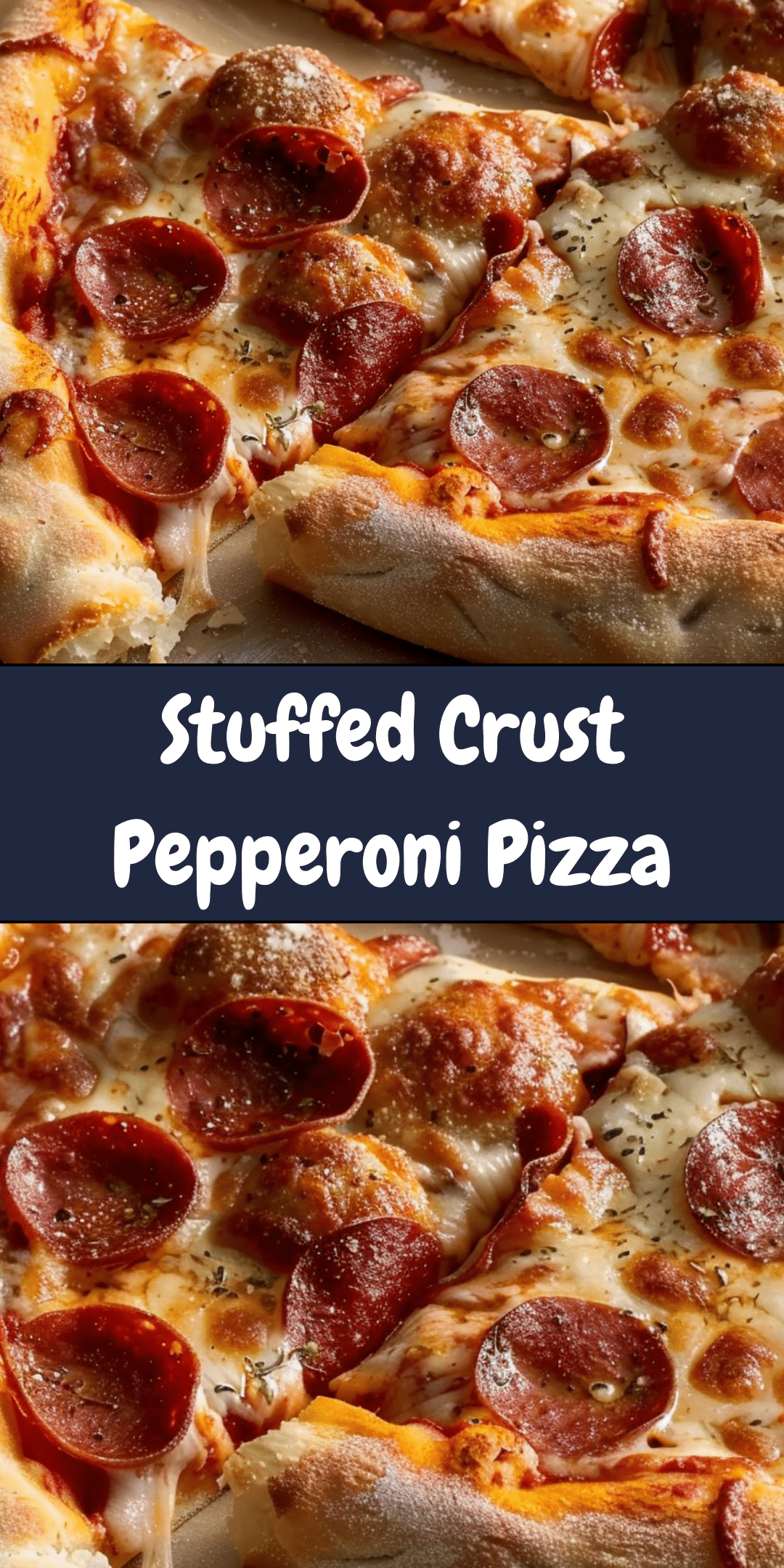 Stuffed Crust Pepperoni Pizza | Cheryl's Cooking