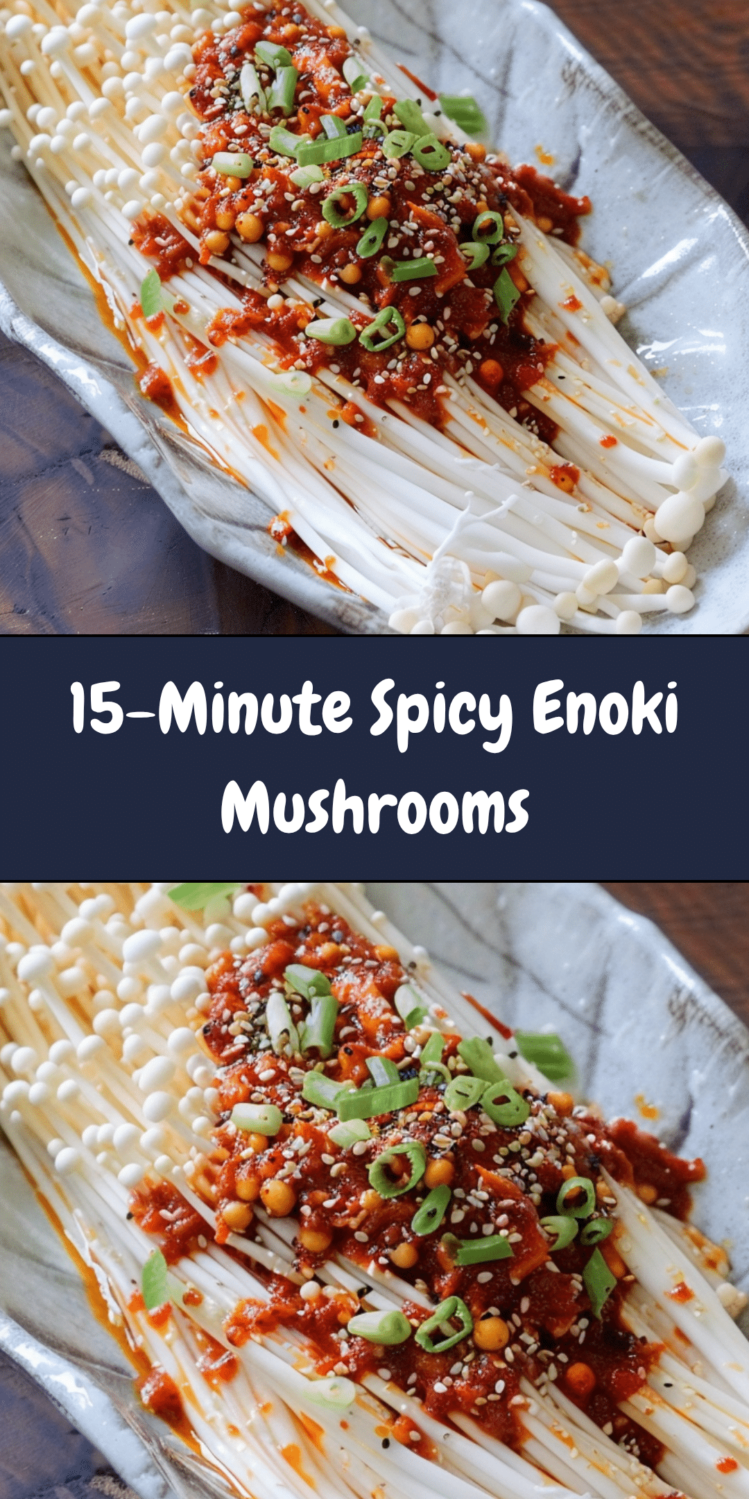 15-Minute Spicy Enoki Mushrooms | Cheryl's Cooking