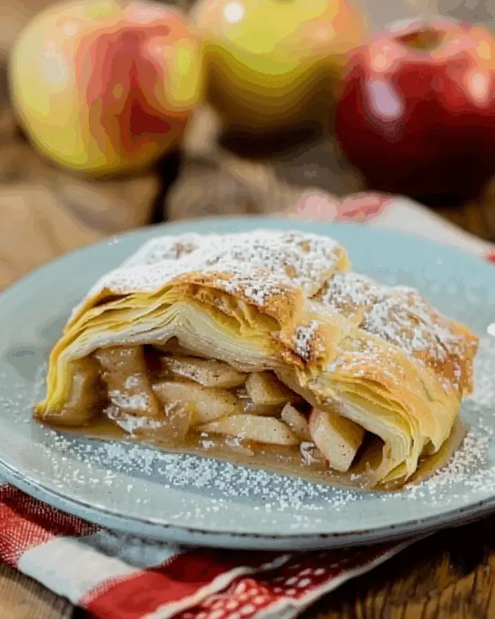 German Apple Strudel | Cheryl's Cooking