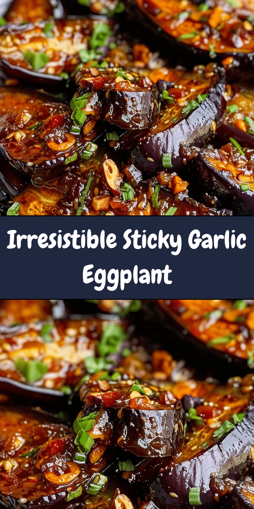 Irresistible Sticky Garlic Eggplant | Cheryl's Cooking