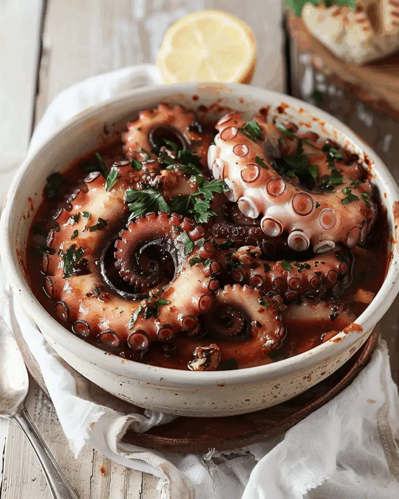 Polpo alla Luciana (Luciana-Style Octopus) | Cheryl's Cooking