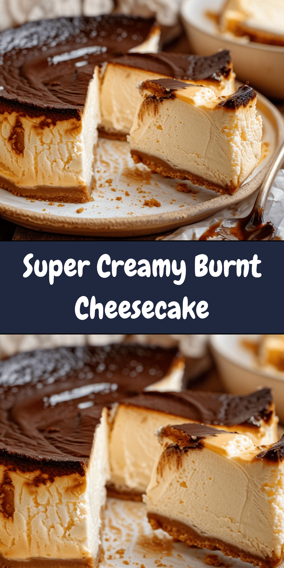 Super Creamy Burnt Cheesecake | Cheryl's Cooking
