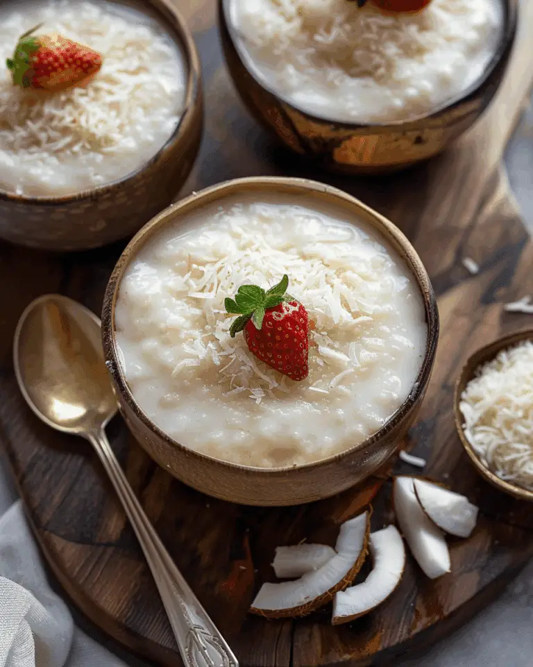 Brazilian Coconut Pudding | Cheryl's Cooking