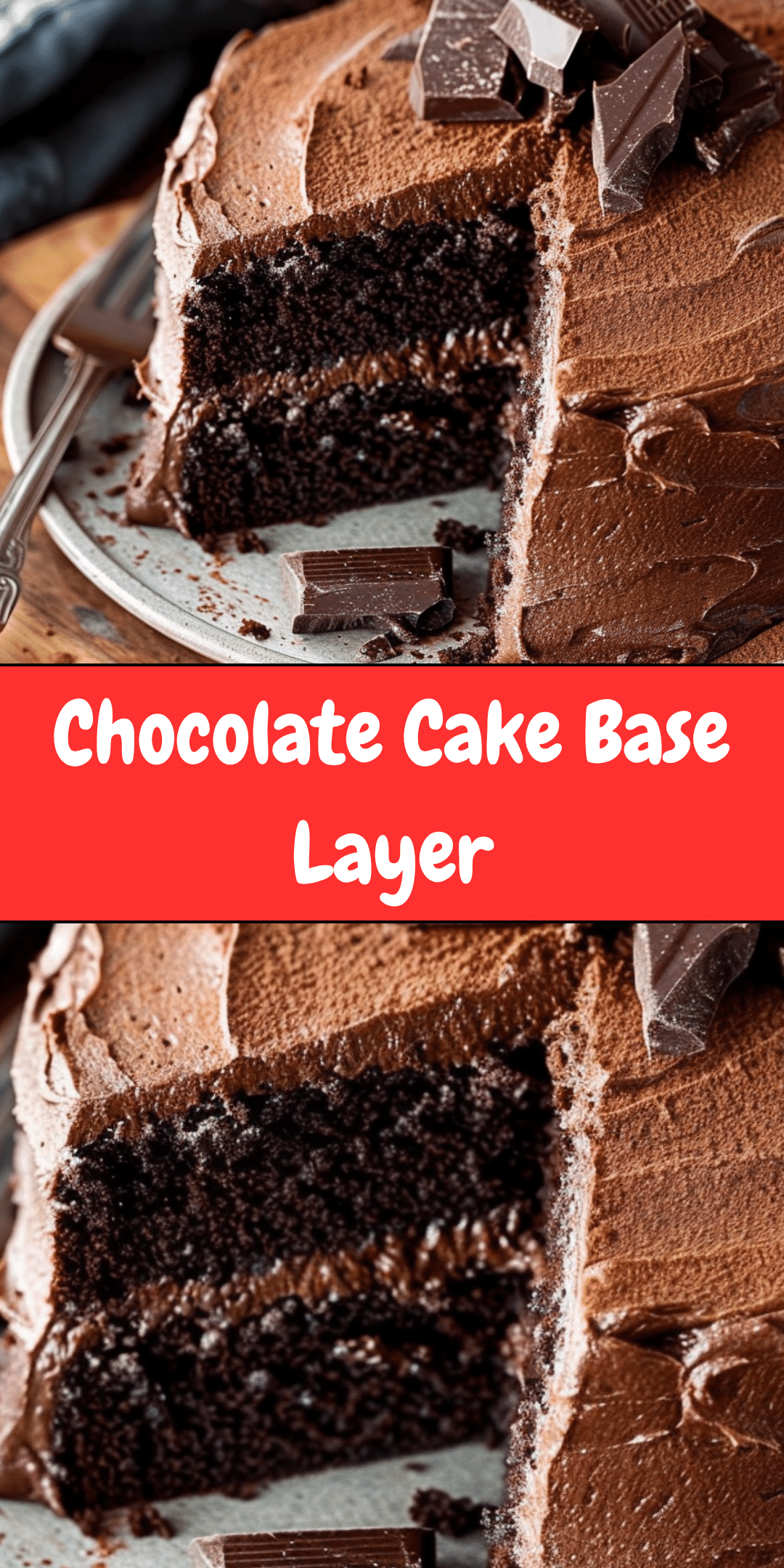 Chocolate Cake Base Layer | Cheryl's Cooking