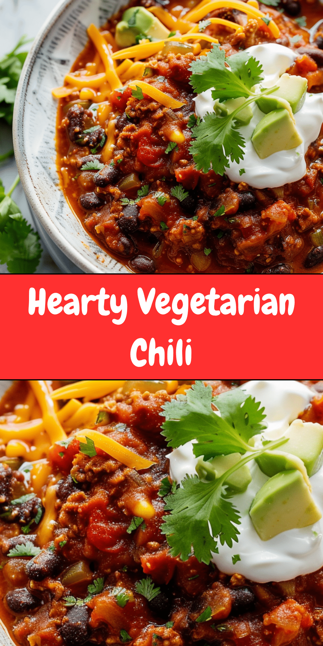 Hearty Vegetarian Chili | Cheryl's Cooking