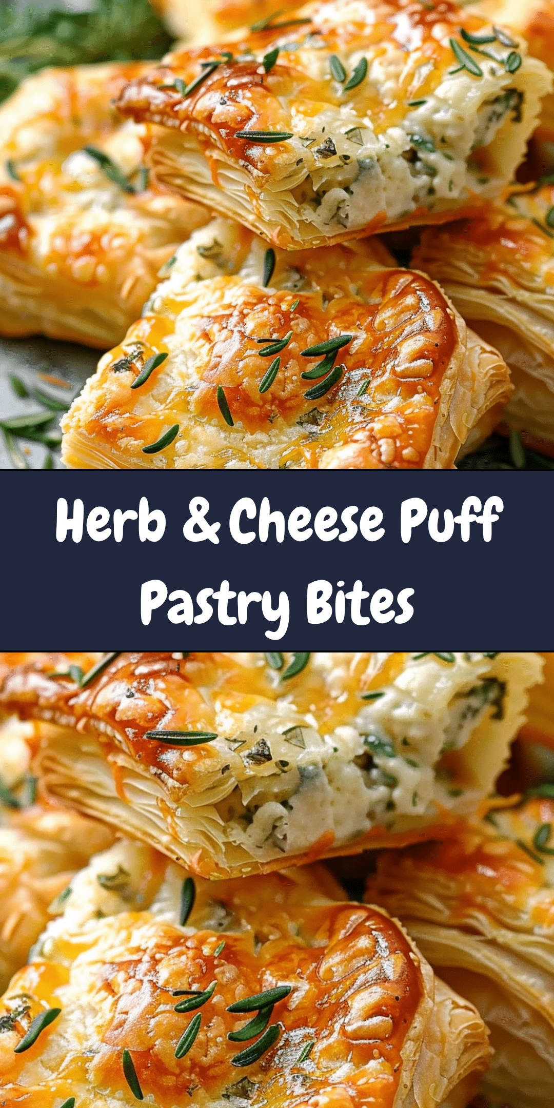 Herb & Cheese Puff Pastry Bites | Cheryl's Cooking