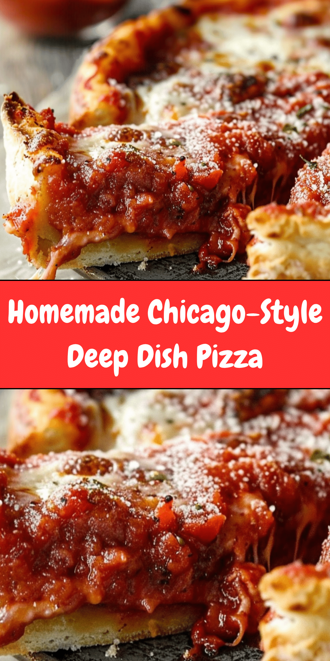 Homemade Chicago-Style Deep Dish Pizza | Cheryl's Cooking