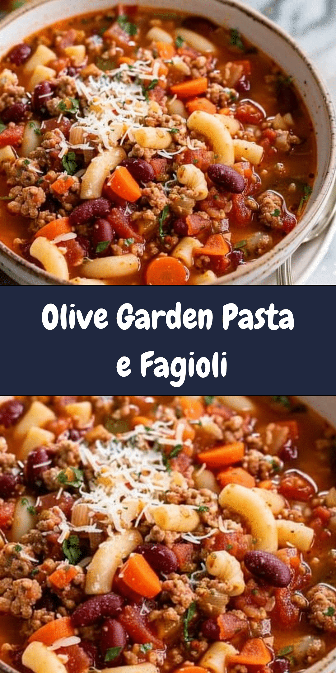 Olive Garden Pasta e Fagioli | Cheryl's Cooking