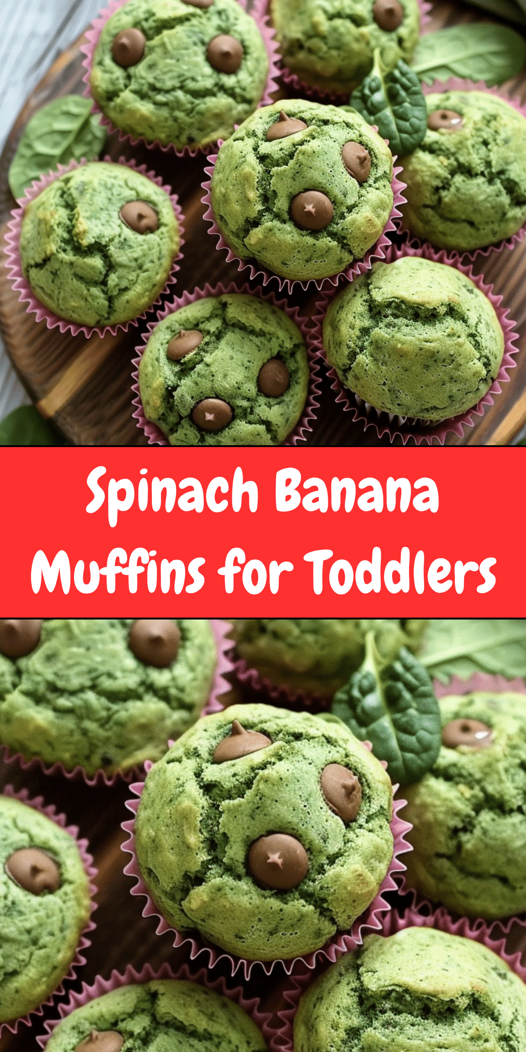 Spinach Banana Muffins for Toddlers | Cheryl's Cooking