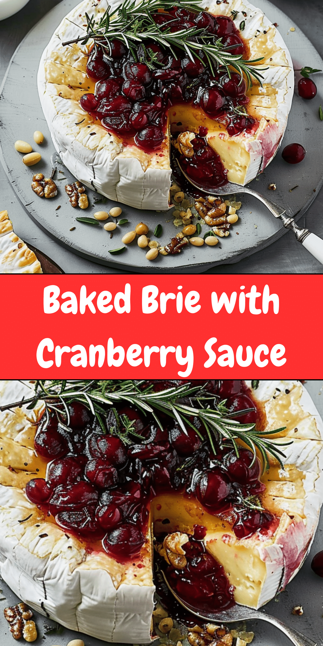 Baked Brie with Cranberry Sauce | Cheryl's Cooking