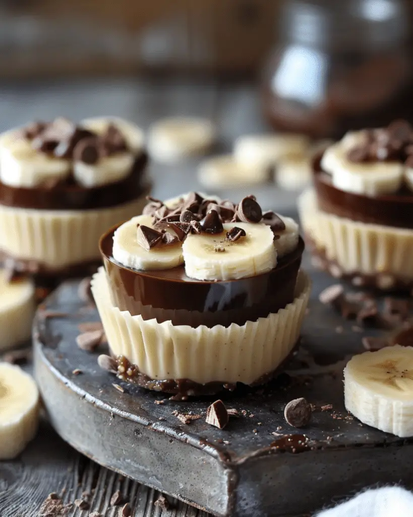 Banana Fudge Cups | Cheryl's Cooking