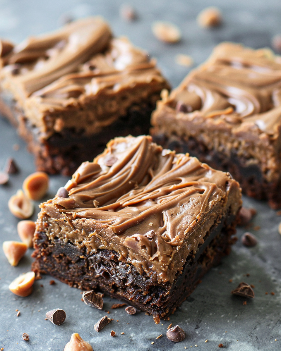 Fudgy Peanut Butter Brownies | Cheryl's Cooking