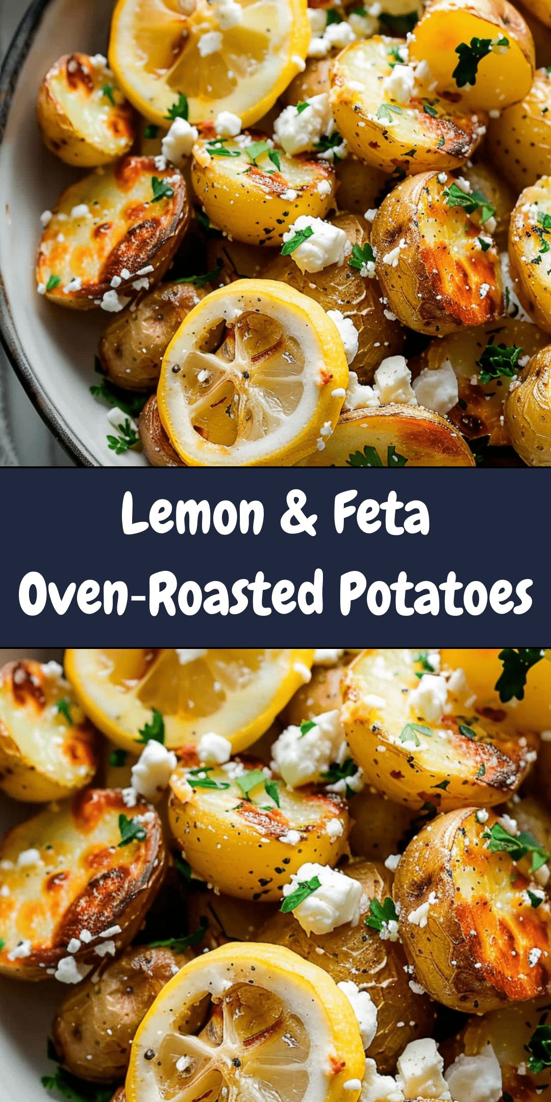Lemon & Feta Oven‑Roasted Potatoes | Cheryl's Cooking