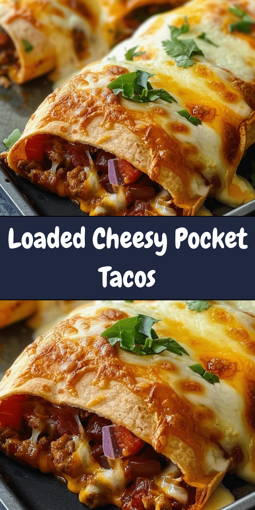 Loaded Cheesy Pocket Tacos | Cheryl's Cooking