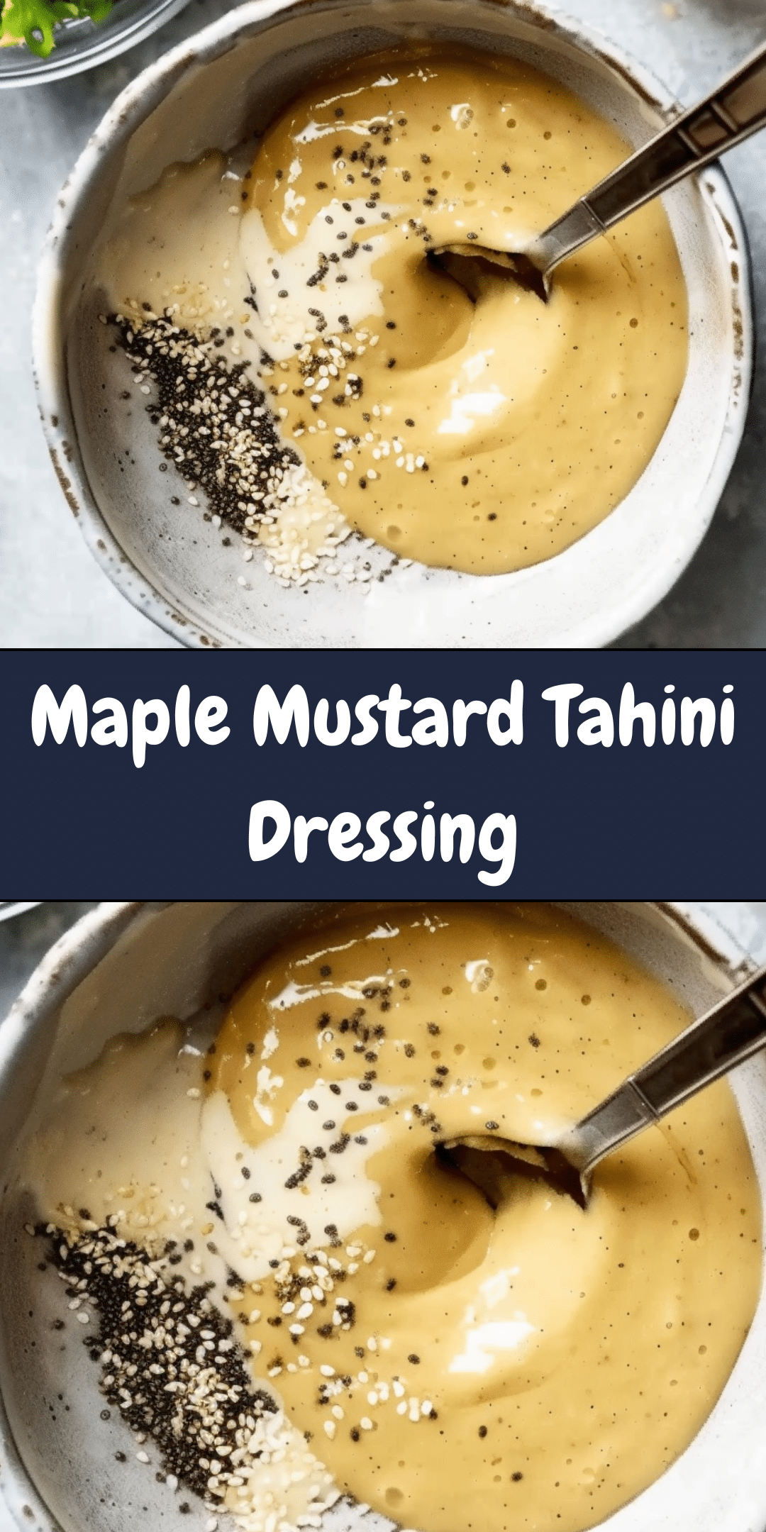 Maple Mustard Tahini Dressing | Cheryl's Cooking