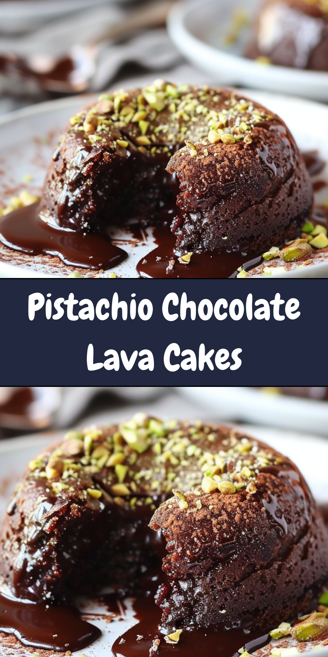 Pistachio Chocolate Lava Cakes | Cheryl's Cooking