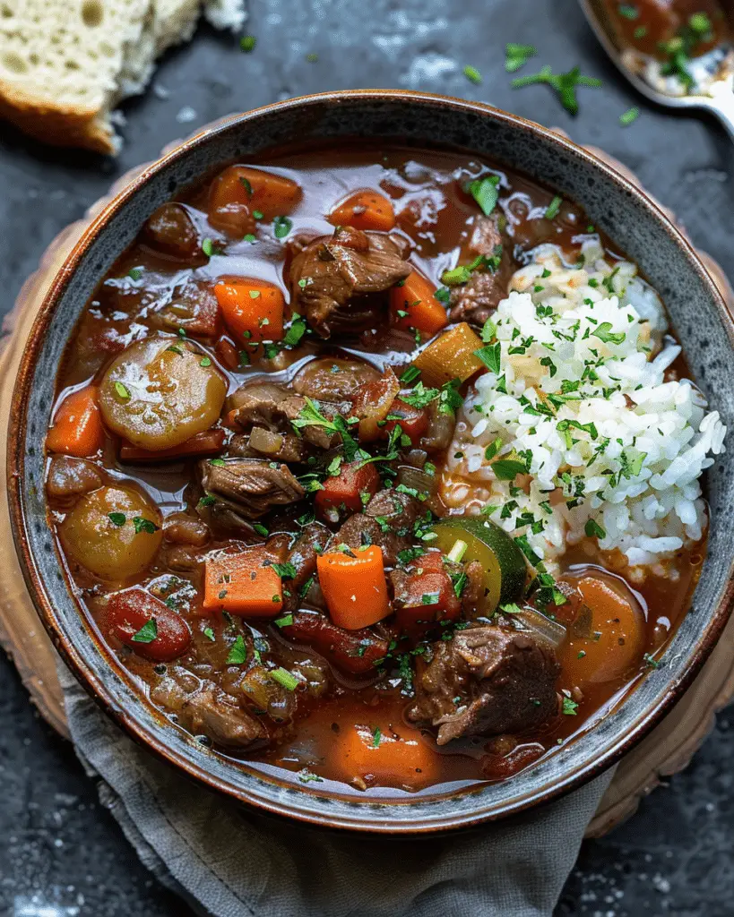 Slow Cooker Classic Beef and Vegetable Stew | Cheryl's Cooking