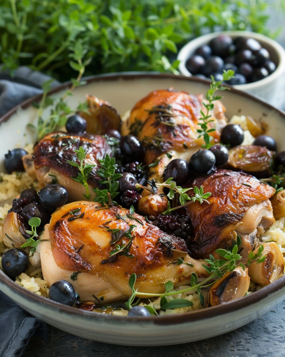 Best‑Ever Blueberry Thyme Chicken | Cheryl's Cooking