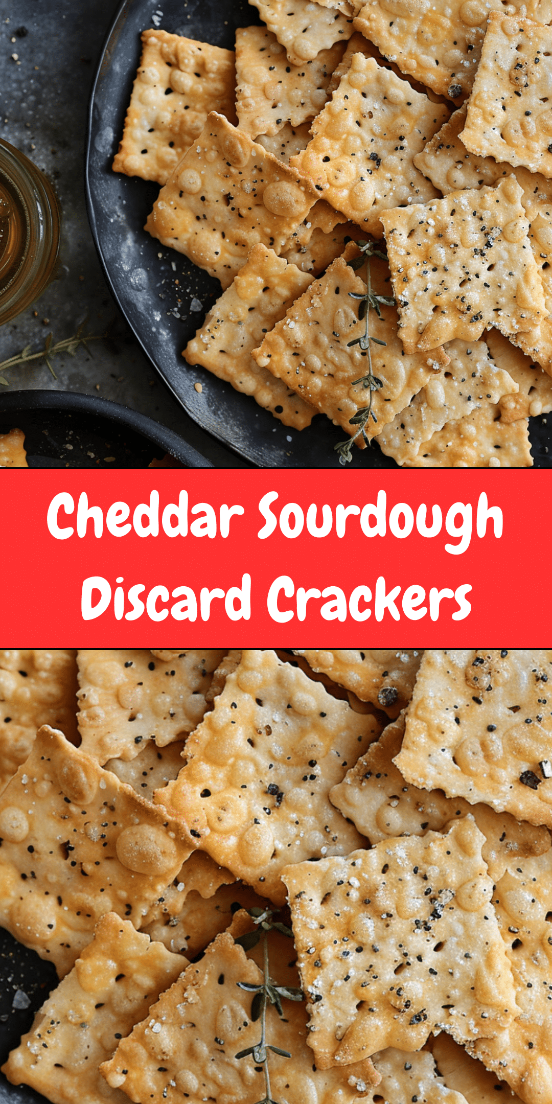 Cheddar Sourdough Discard Crackers | Cheryl's Cooking