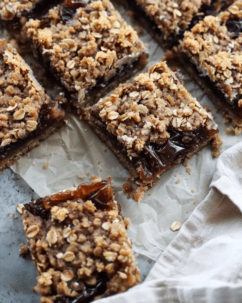 Chewy Vegan Date Squares with Oat Crumble | Cheryl's Cooking