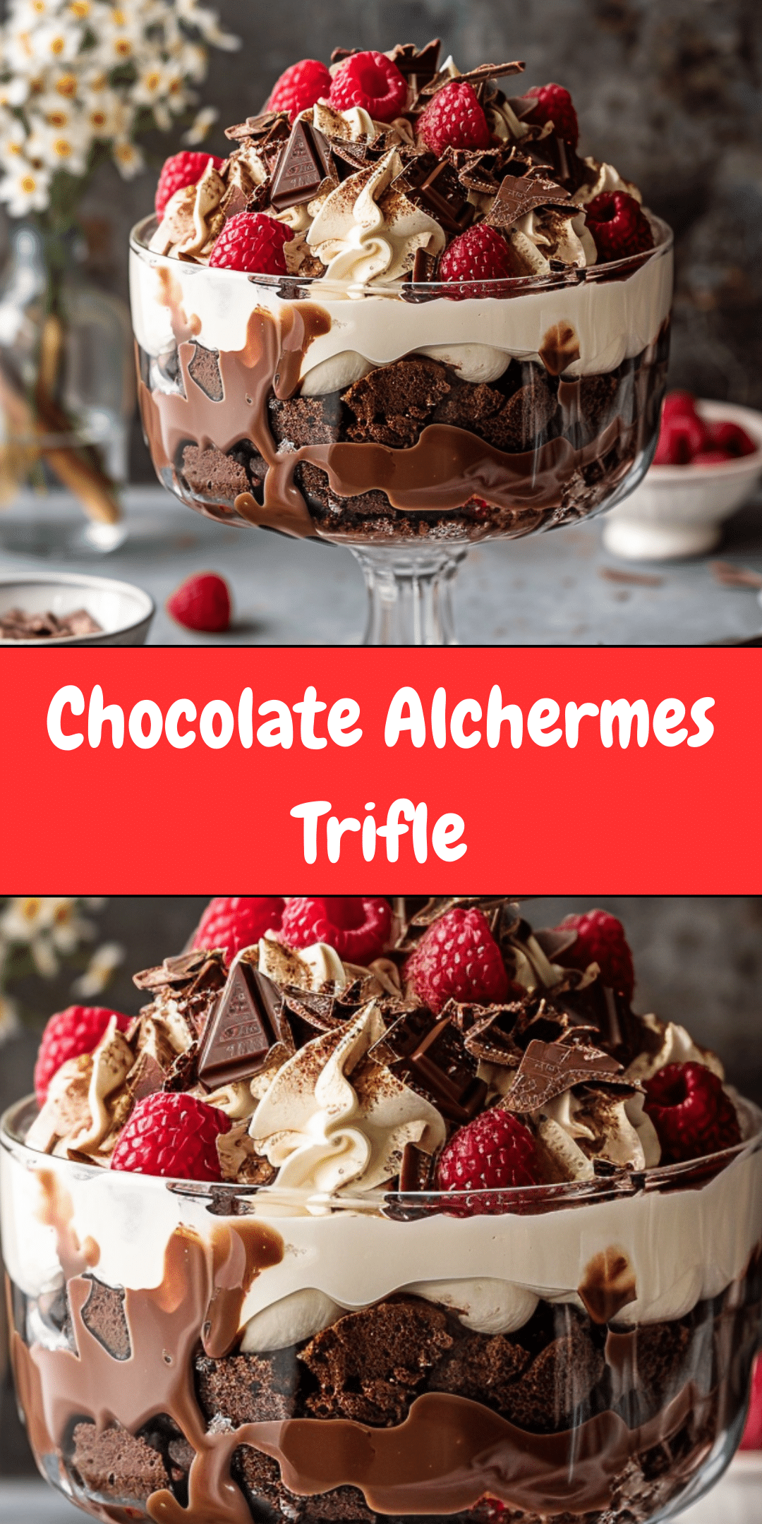 Chocolate Alchermes Trifle | Cheryl's Cooking