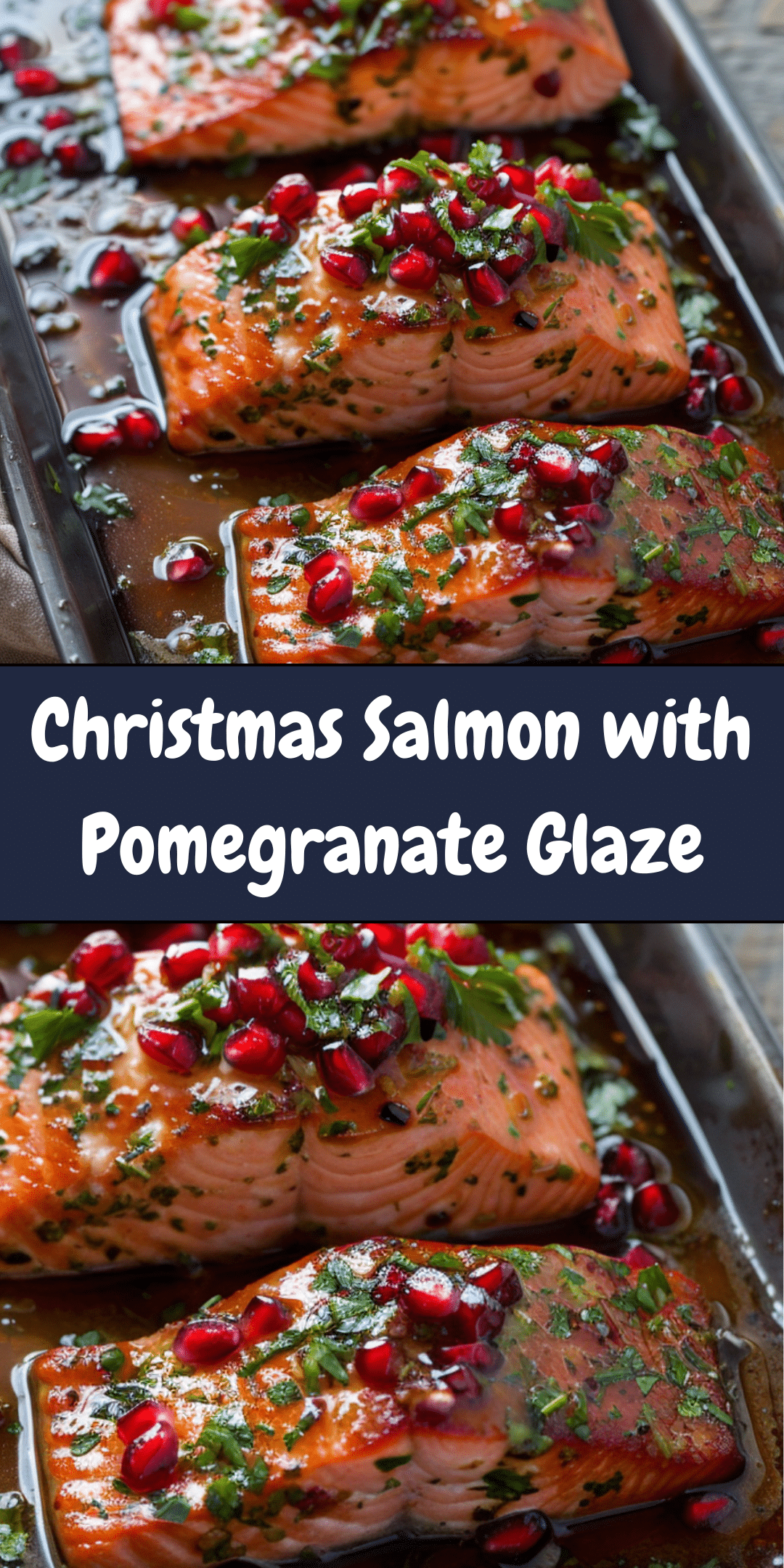 Christmas Salmon with Pomegranate Glaze | Cheryl's Cooking