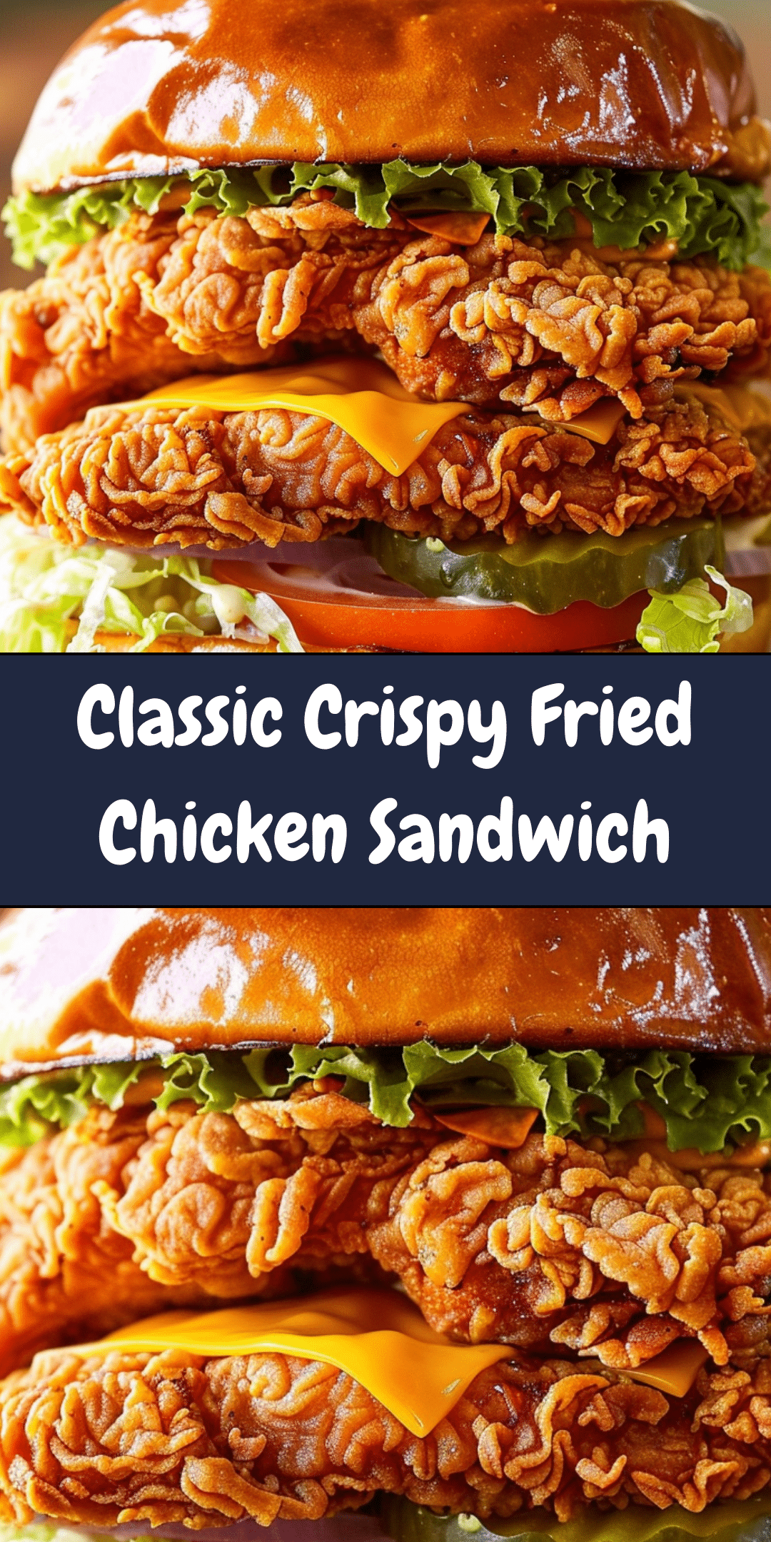 Classic Crispy Fried Chicken Sandwich | Cheryl's Cooking