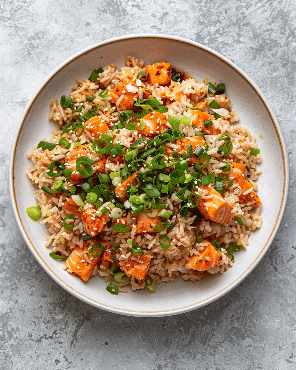 Crispy Rice with Spicy Salmon | Cheryl's Cooking