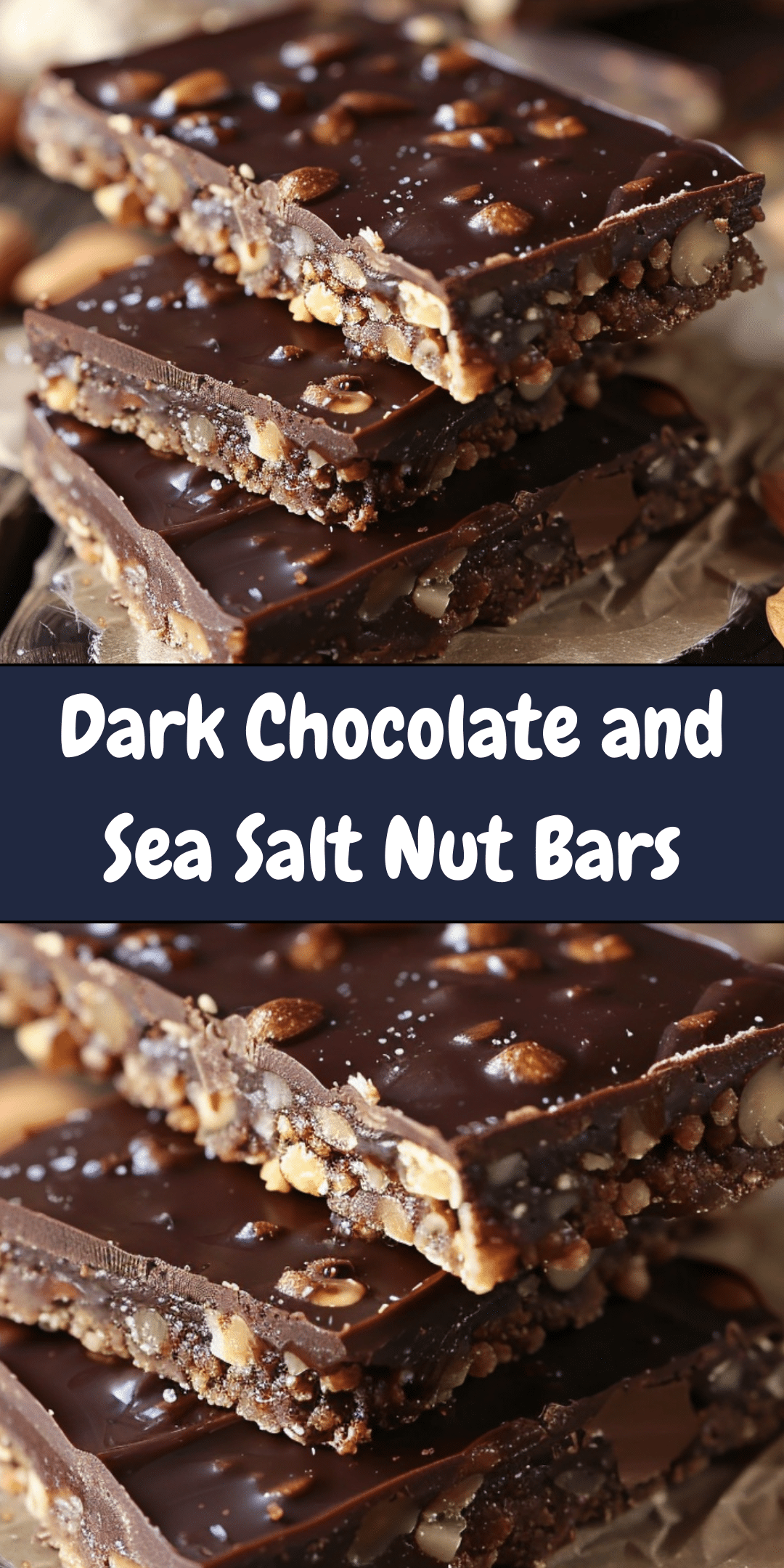 Dark Chocolate and Sea Salt Nut Bars | Cheryl's Cooking