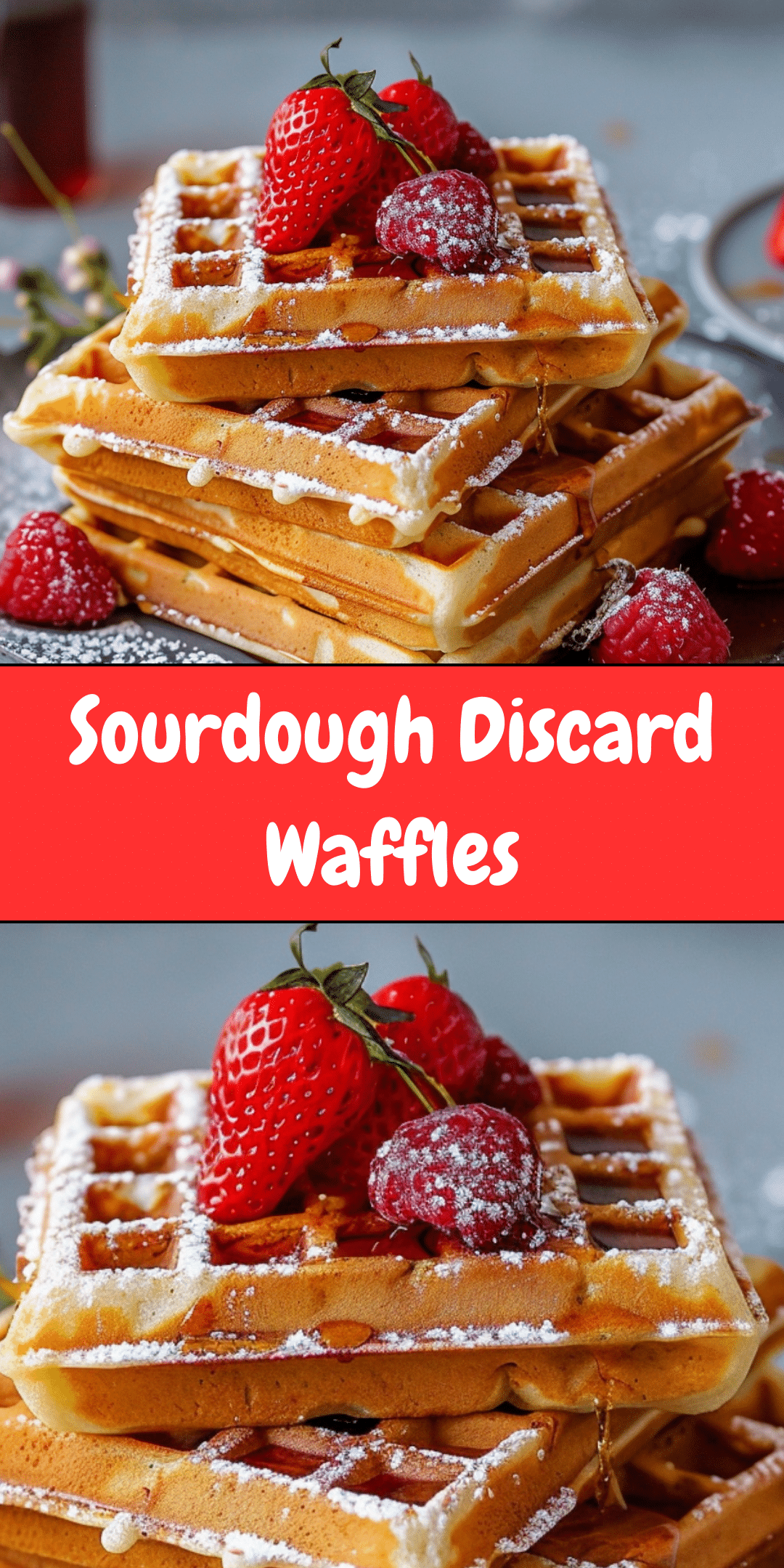 Sourdough Discard Waffles | Cheryl's Cooking
