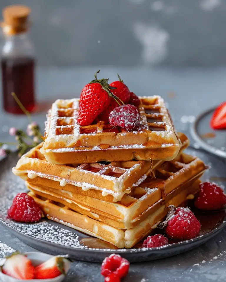 Sourdough Discard Waffles | Cheryl's Cooking