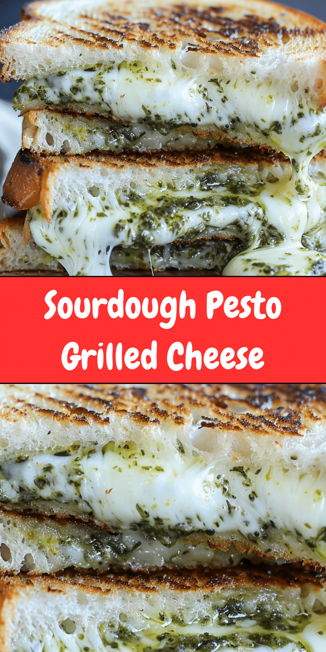Sourdough Pesto Grilled Cheese | Cheryl's Cooking