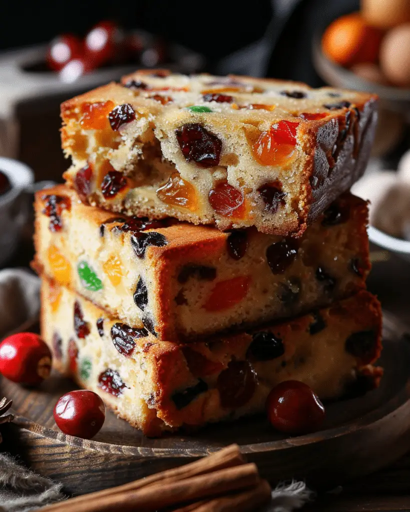 Ultra-Soft Butter Fruit Cake with Plump Dried Fruits and Vanilla Aroma ...