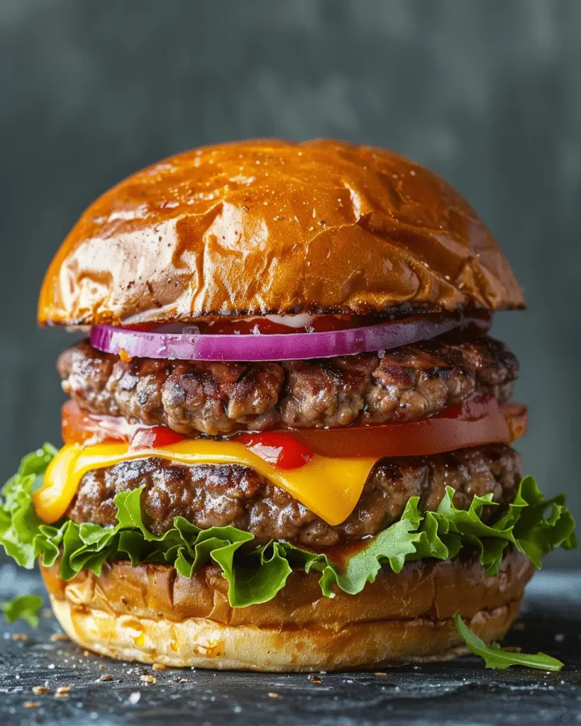 Classic Juicy Homemade Beef Burgers | Cheryl's Cooking