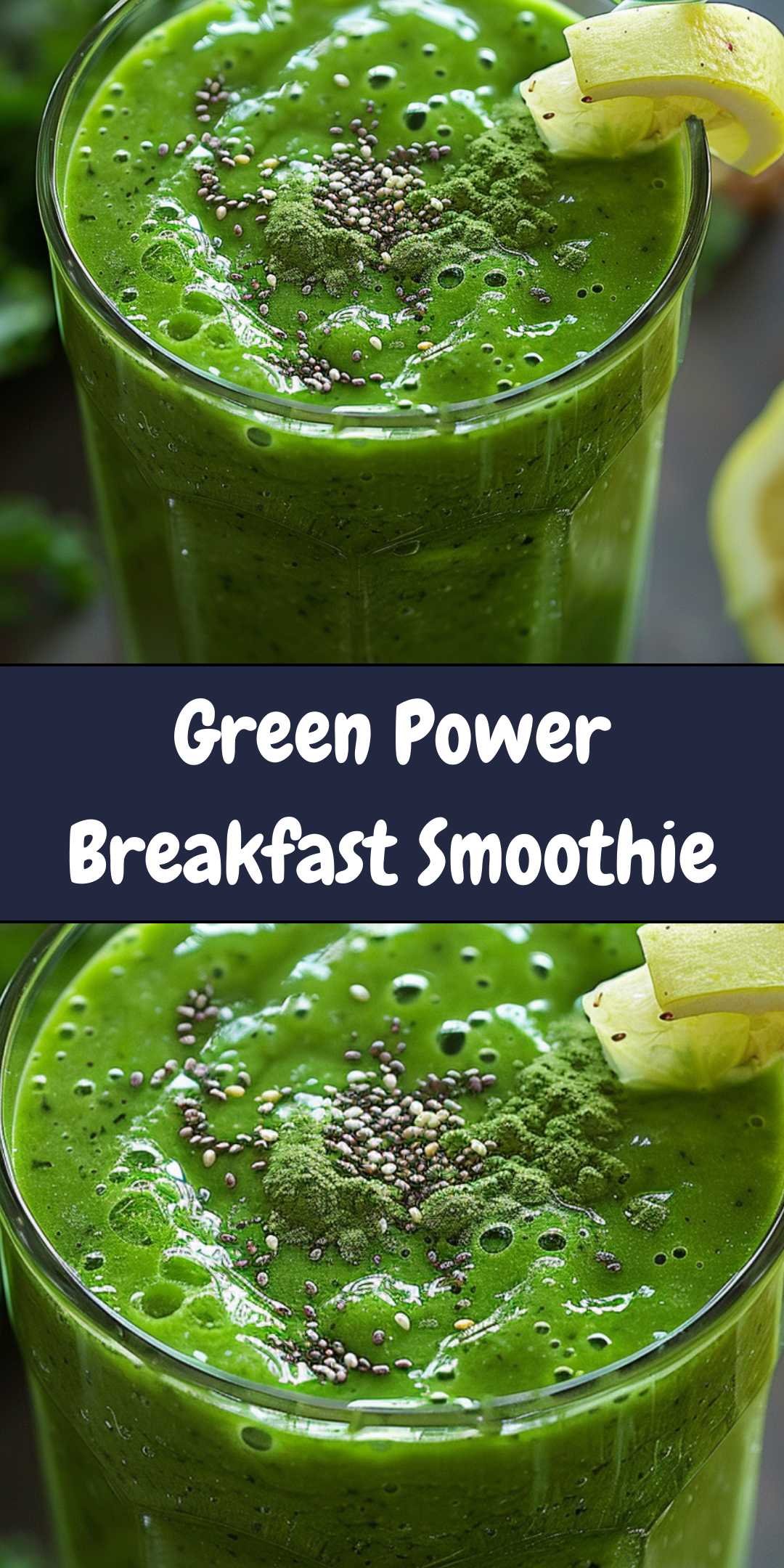 Green Power Breakfast Smoothie | Cheryl's Cooking