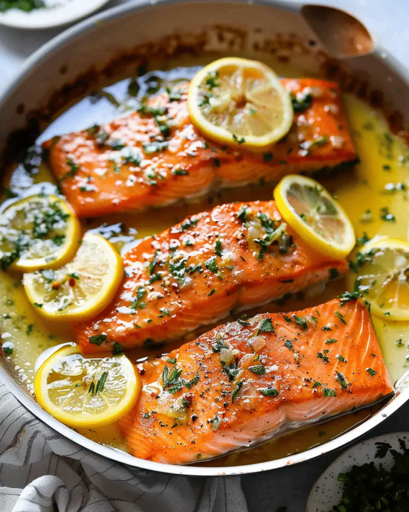 Lemon Garlic Butter Salmon Fillets | Cheryl's Cooking