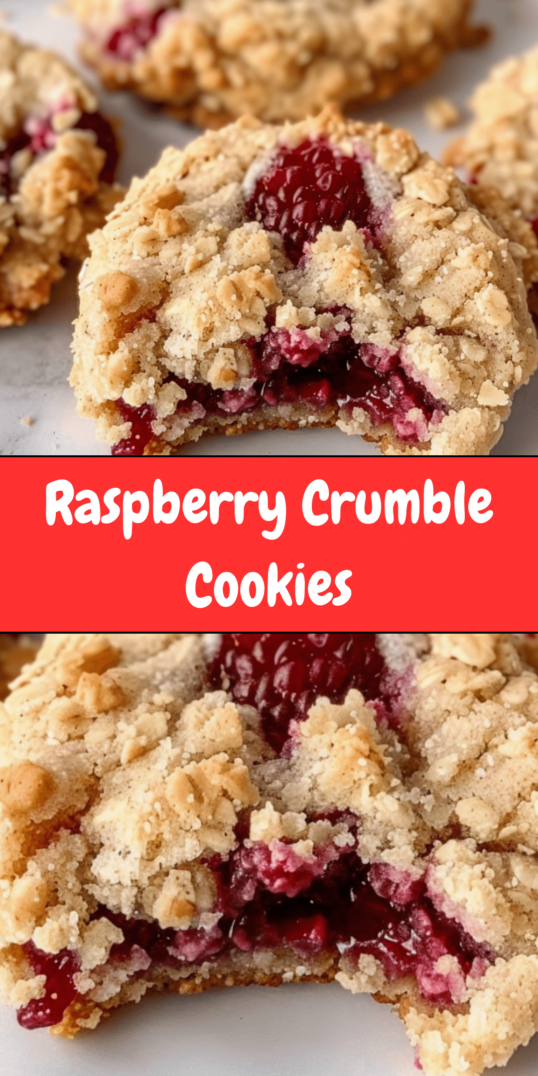 Raspberry Crumble Cookies | Cheryl's Cooking